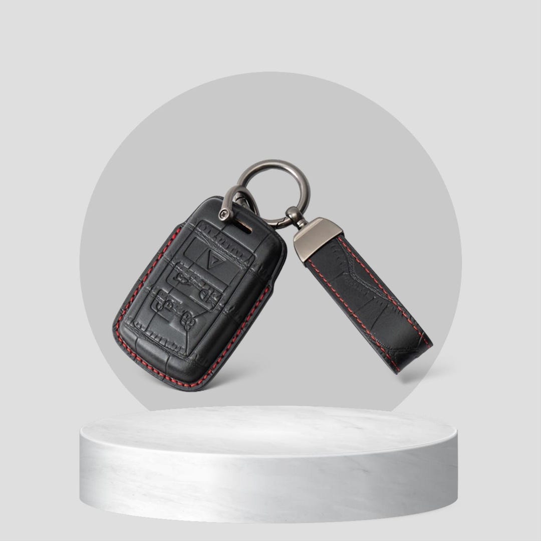 Land Rover Covered Leather Key Fob Case Rang Rover Evoque Defender 110 ...