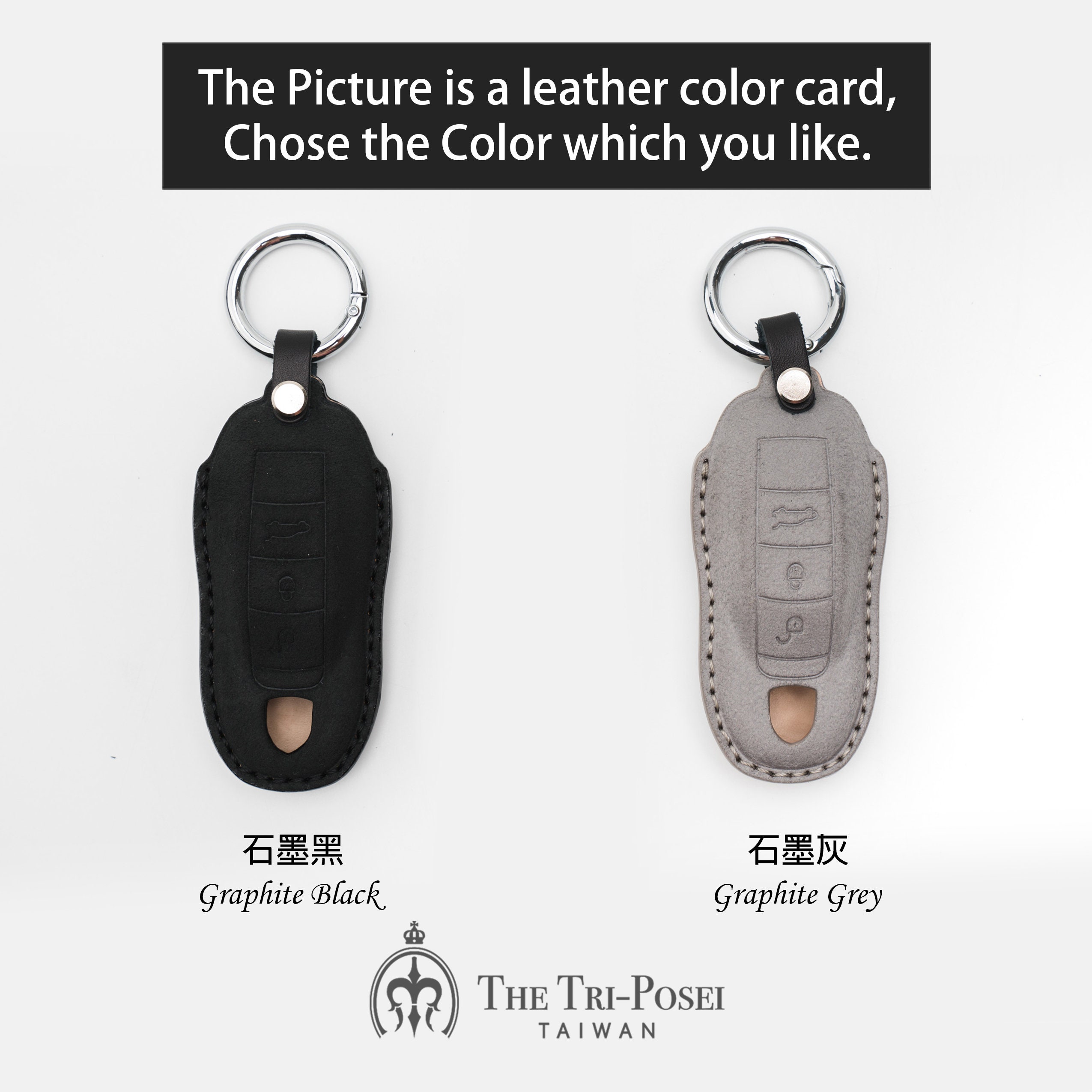 Porsche Covered Leather Key Fob Case PORSCHE 911 718 987 - Etsy