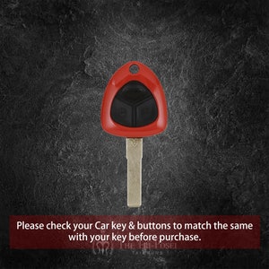 Ferrari Covered Leather Key Fob Case 458 296 GTB Portofino Roma SF90 ...