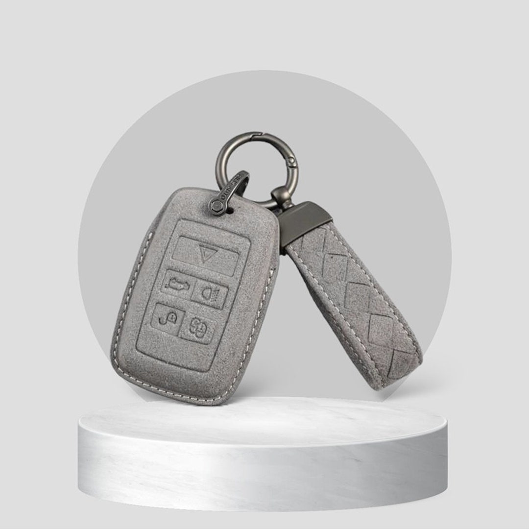 Land Rover Covered Leather Key Fob Case Rang Rover Evoque Defender 110 ...
