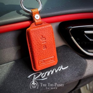 Ferrari Covered Leather Key Fob Case Roma 488 GTB Purosangue Roma SF90 ...