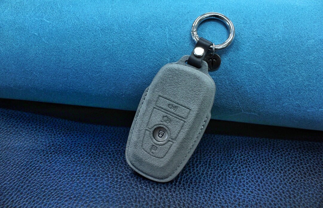 Ford Covered Leather Key Fob Case MK4 ST Stline Focus Kuga Active ST ...