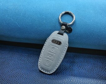 Audi Covered Leather Key Fob Case A1 A3 A4 A5 A8 Q2 Q3 Q5 Q7 RS RS6 RS7 ...