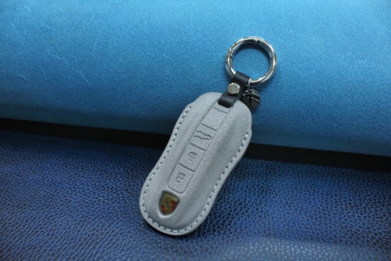 Porsche Covered Leather Key Fob Case PORSCHE 911 992 718 987 - Etsy