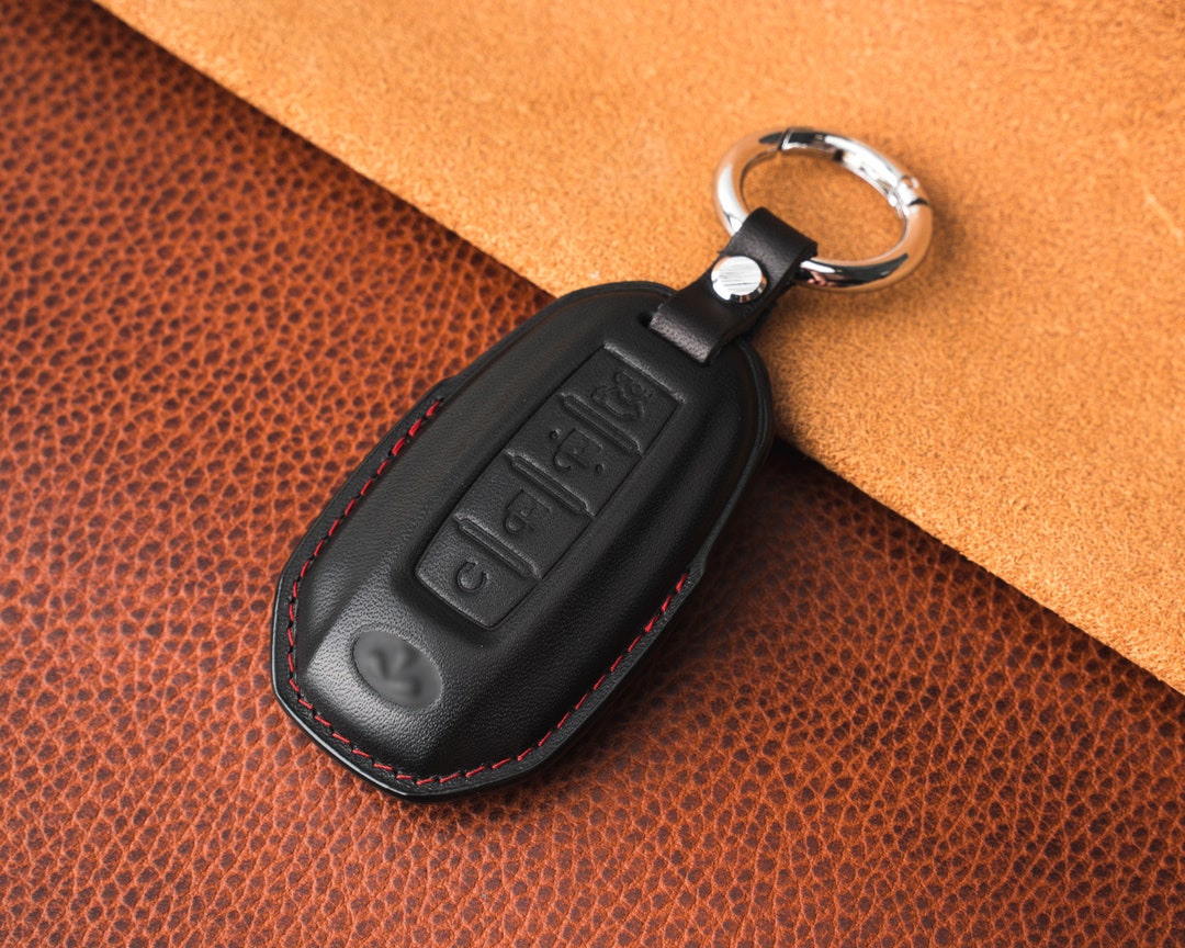 Infiniti Covered Leather Key Fob Case FX35 FX50 Q30 QX30 Q50 Q60 G37 ...