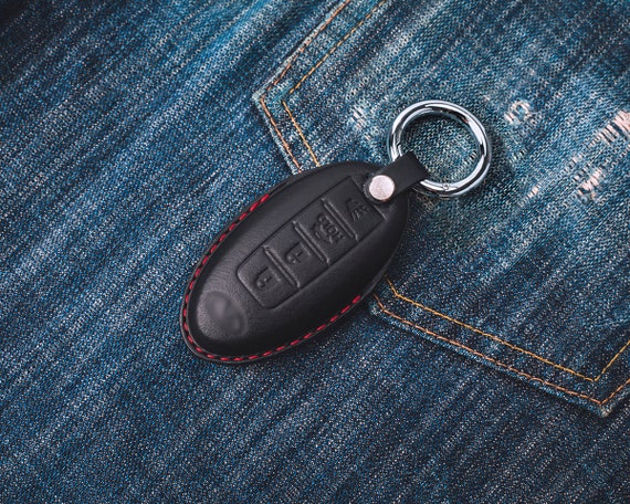 Infiniti Covered Leather Key Fob Case Q30 QX30 Q50 QX60 G37 G35 Leather Handmade. Etsy