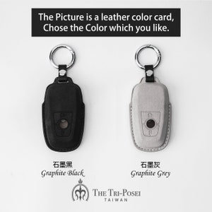 Ford Covered Leather Key Fob Case MK4.5 Mach-e ST Stline Focus Kuga ...