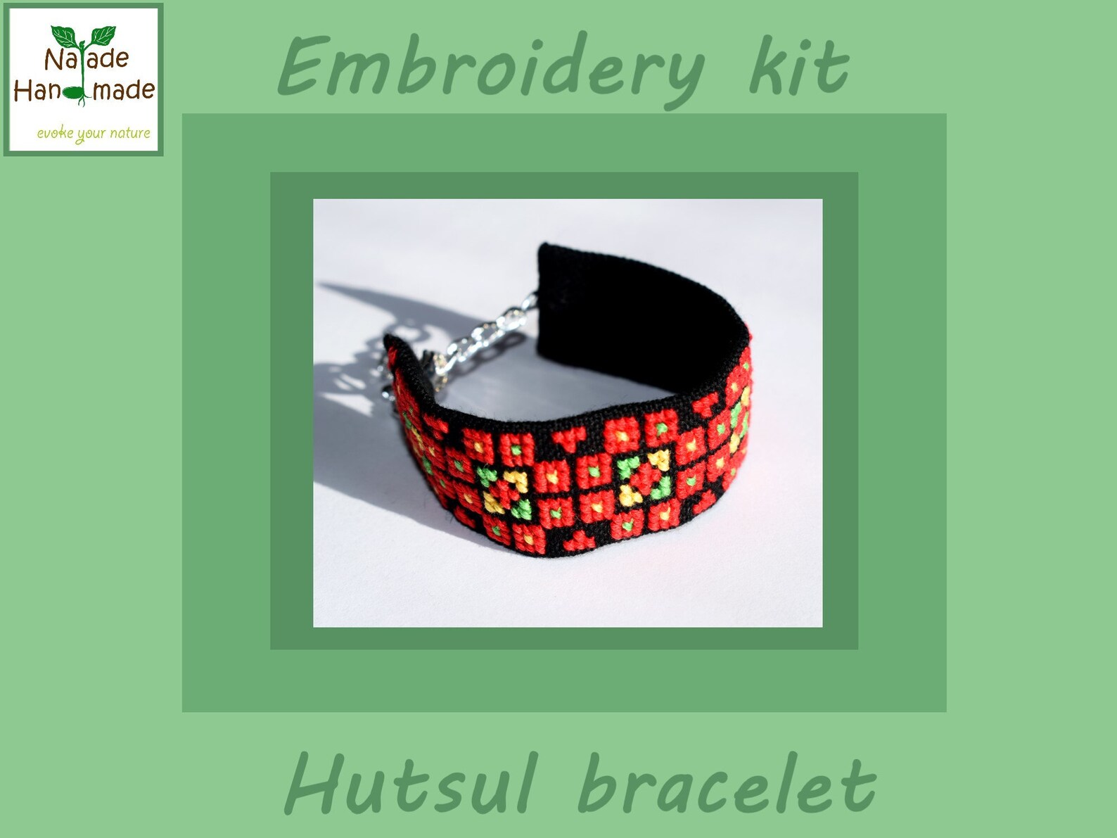 Bracelet Embroidery Kit - Cross-stitch Kit Bracelet - DIY Bracelet ...