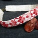 Red Embroidered Choker Red Neck Ribbon With Cross-stitch - Etsy