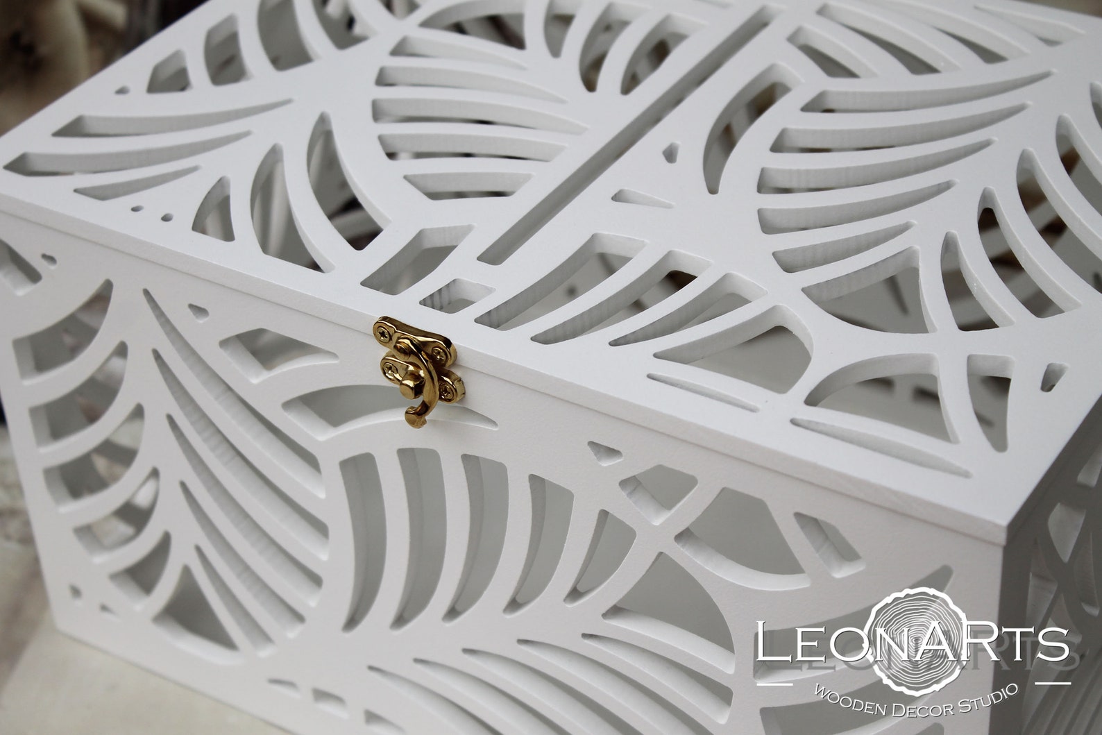 Palm Leaves Wedding Card Box-palm Fronds Wedding Money - Etsy