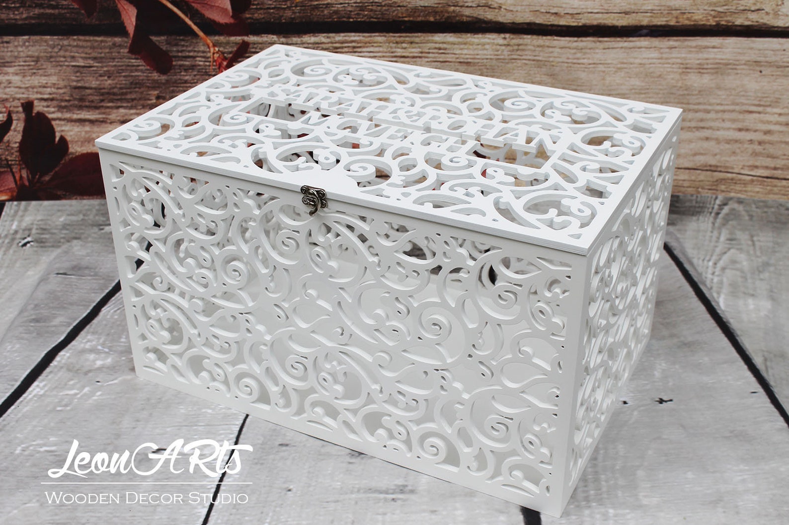 Personalized Wedding Card Box BIG Size-custom Keepsake | Etsy