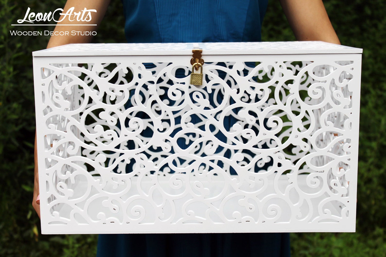 Wedding Card Box BIG Size-large Keepsake Box-lockable Wedding - Etsy