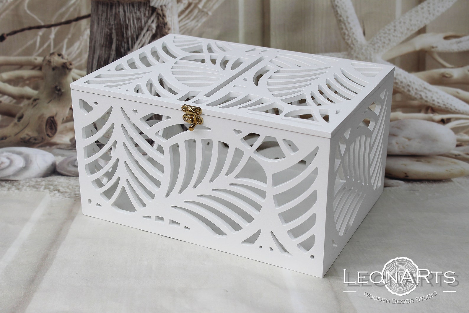 Palm Leaves Wedding Card Box-palm Fronds Wedding Money - Etsy