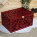 Wedding Card Box in Deep Red-wedding Gift-plywood Box-keepsake - Etsy
