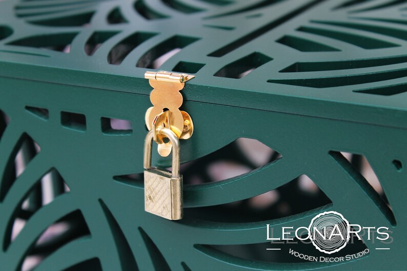 Palm Leaves Wedding Card Box-palm Fronds Wedding Money - Etsy