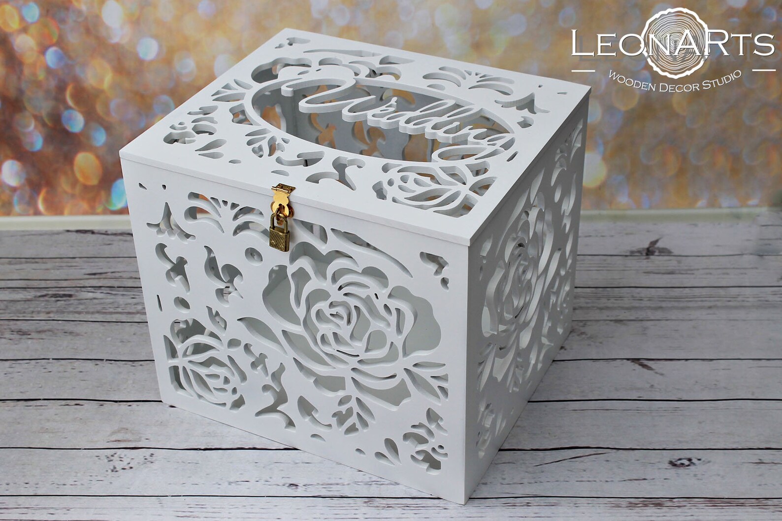 Lockable Roses Wedding Card Box-keepsake Box With | Etsy