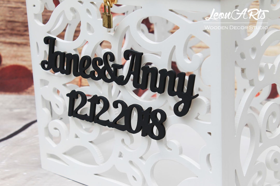 Add Personalization on Your Wedding Card Box - Custom Wedding Card ...