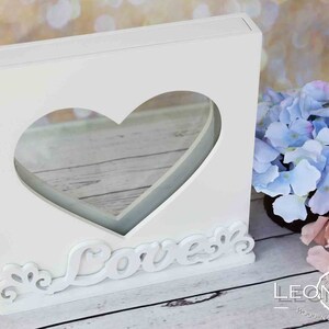 Wedding Sand Ceremony Heart Frame-love Unity Shadow Sand Ceremony Box ...