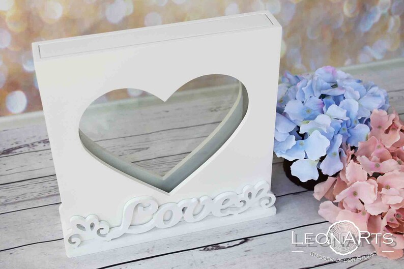 Wedding Sand Ceremony Heart Frame - Love Unity Shadow Sand Ceremony Box ...