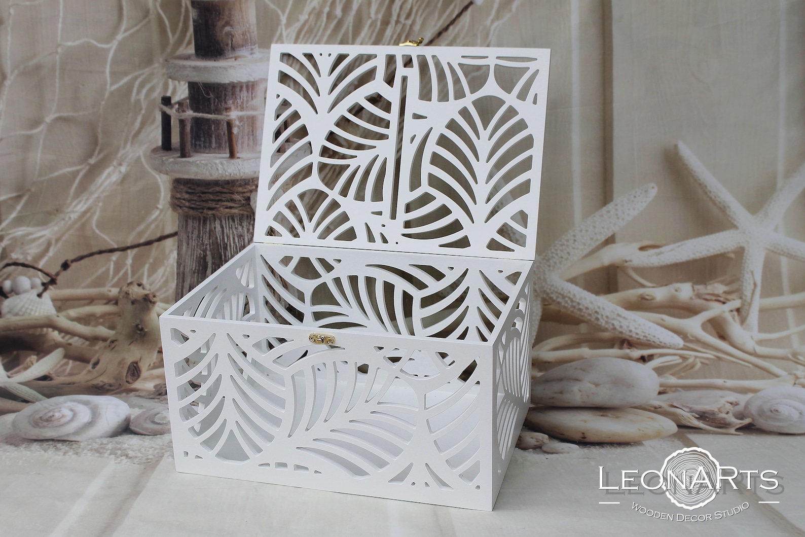 Palm Leaves Wedding Card Box-palm Fronds Wedding Money - Etsy