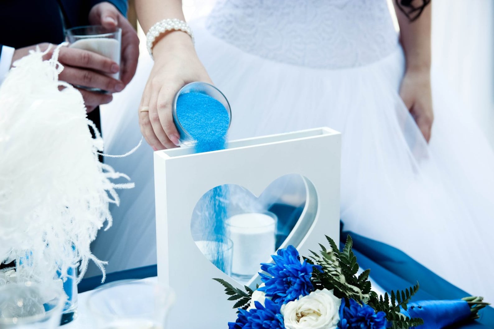 Wedding Sand Ceremony Heart Frame-unity Shadow Sand Ceremony Box-sand ...