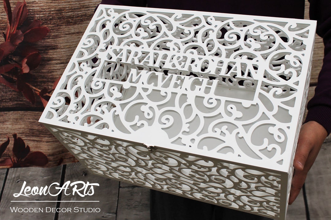 Personalized Wedding Card Box BIG Size-custom Keepsake - Etsy