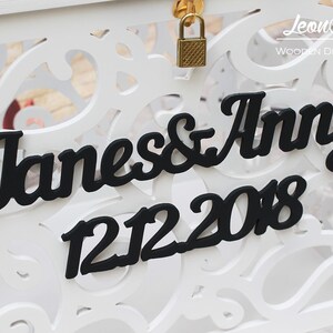 Add Personalization on Your Wedding Card Box Custom Wedding Card Holder ...