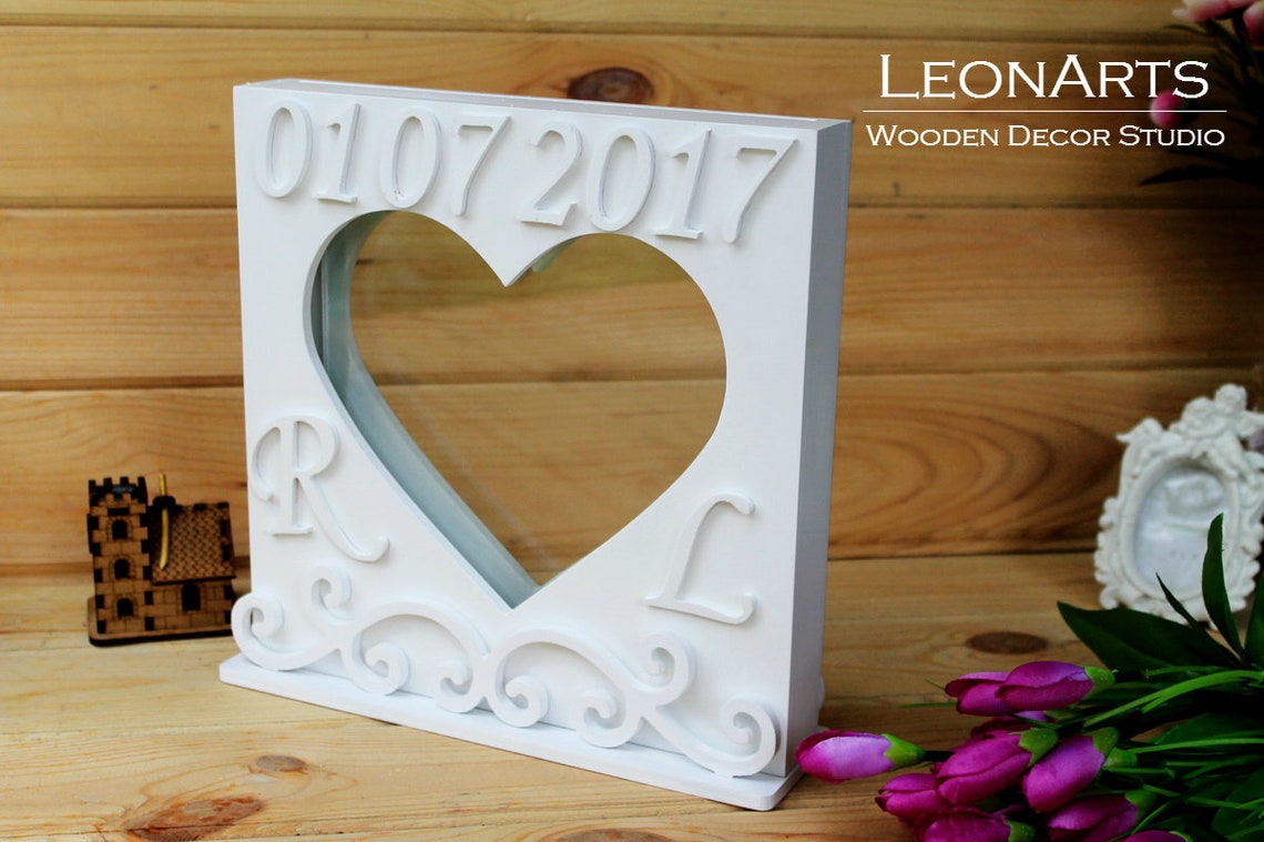 Personalized Wedding Sand Ceremony Heart Frame-sand Ceremony Set-unity ...