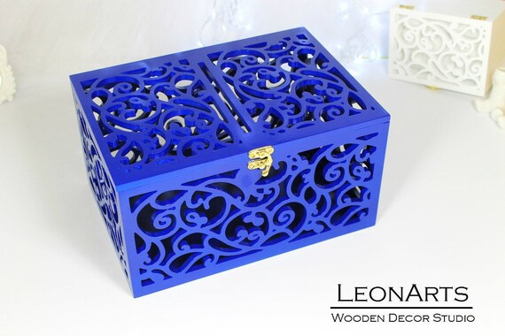 Wedding Card Box in Royal Blue-wedding Gift-plywood - Etsy