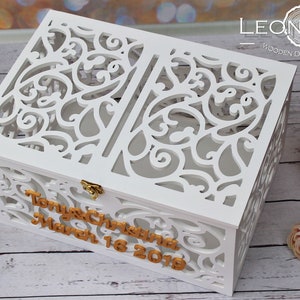 Personalized Wedding Card Money Box With Slot-wedding Card Holder With ...