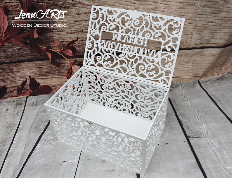 Personalized Wedding Card Box BIG Size-custom Keepsake | Etsy