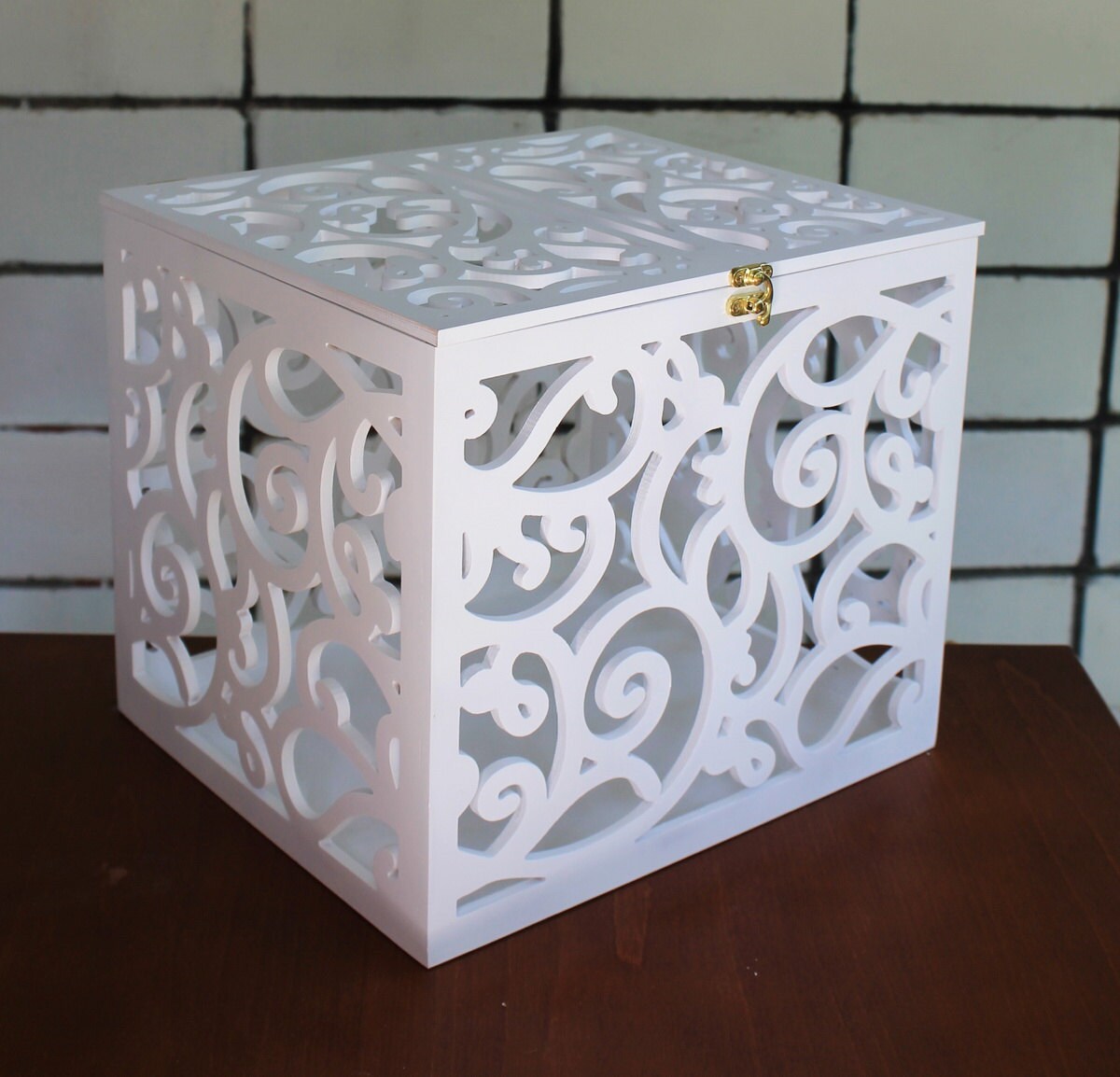 Wedding Card Box BIG Size-wedding Gift-plywood Box-white - Etsy