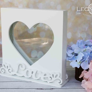 Wedding Sand Ceremony Heart Frame-love Unity Shadow Sand Ceremony Box ...