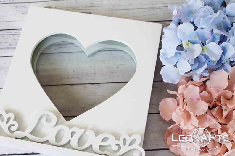 Wedding Sand Ceremony Heart Frame-love Unity Shadow Sand - Etsy