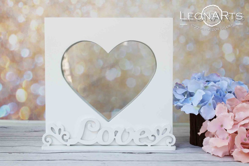 Wedding Sand Ceremony Heart Frame - Love Unity Shadow Sand Ceremony Box ...