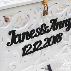 Add Personalization on Your Wedding Card Box Custom Wedding Card Holder ...