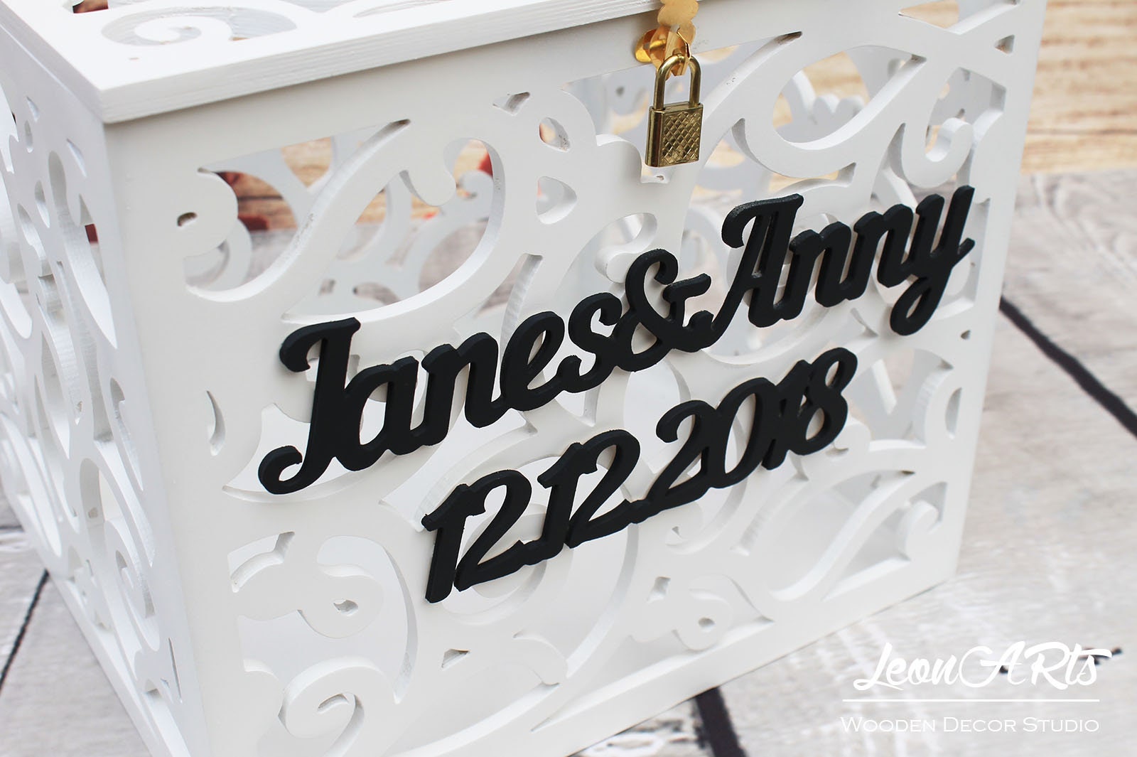 Add Personalization on Your Wedding Card Box - Custom Wedding Card ...