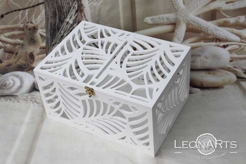 Palm Leaves Wedding Card Box-palm Fronds Wedding Money - Etsy