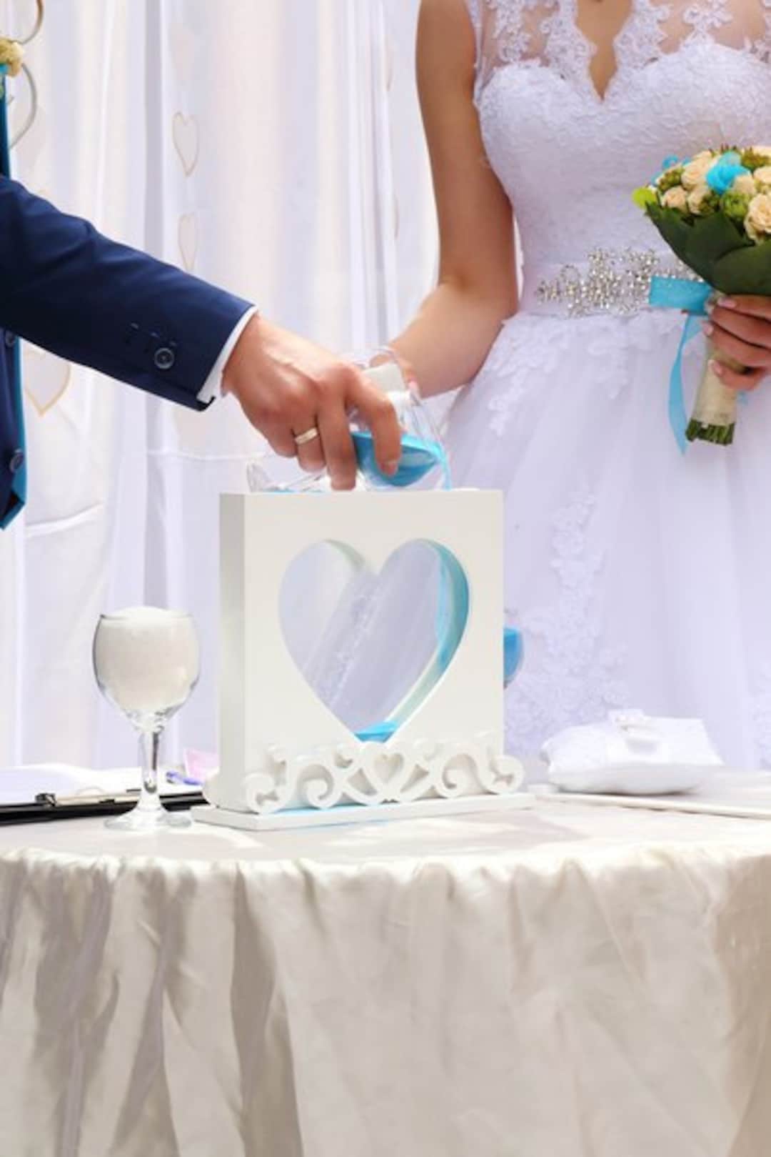 Wedding Sand Ceremony Heart Frame - Unity Shadow Sand Ceremony Box ...