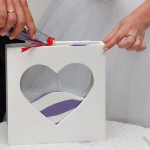 Wedding Sand Ceremony Heart Frame - Unity Shadow Sand Ceremony Box ...