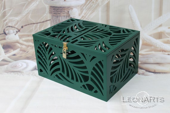 Palm Leaves Wedding Card Box-palm Fronds Wedding Money - Etsy