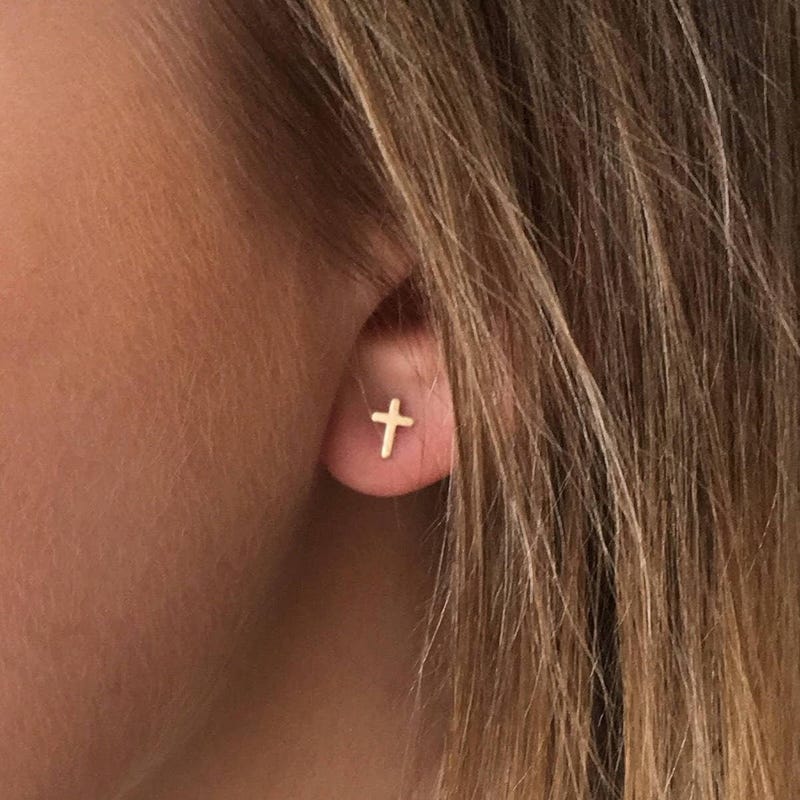 Cross Earrings - Etsy