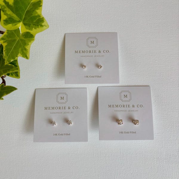 Cz Earrings 5 Cluster - Etsy