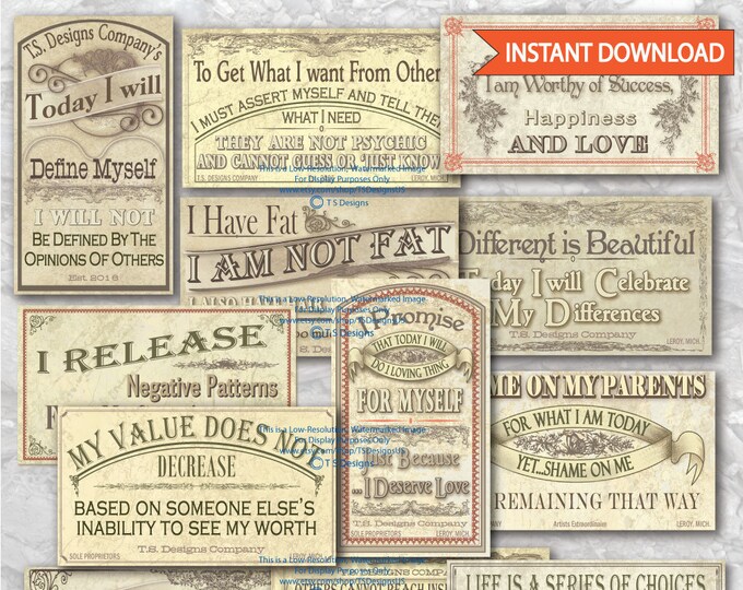 62 Vintage Spice Label Set Hardcopy Spice Labels, Antique Decor ...