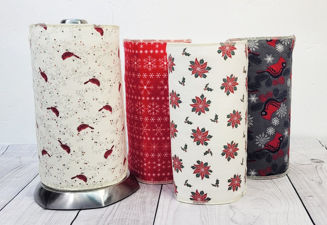 Cardinals and Poinsettias Christmas Unpaper Paper Towels Lodge Cabin ...