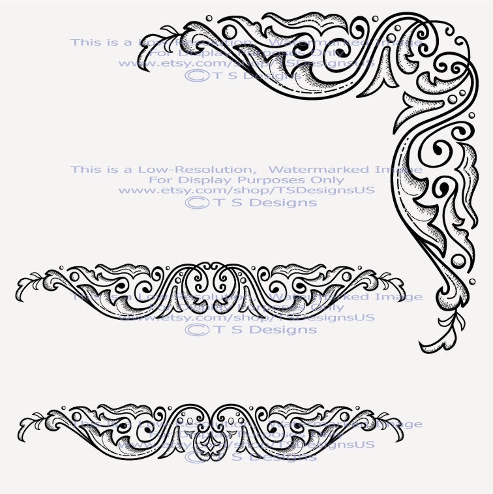 Vintage Motifs Package SVG PNG Cut Files Printable Scrap - Etsy