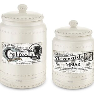 Shabby Chic Pantry Labels Collection Hardcopy- Antique Decor, Farmhouse ...