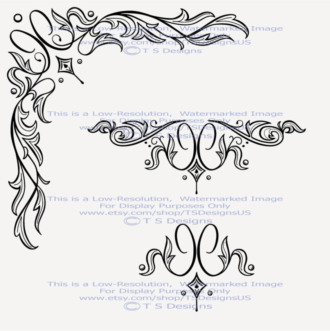 Vintage Motifs Package SVG PNG Cut Files Printable Scrap - Etsy