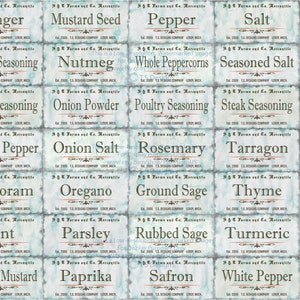 Shabby Chic Pantry Labels Collection Instant Download- Antique Decor ...