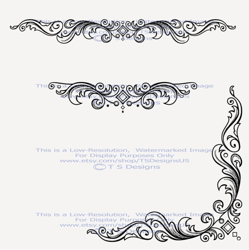 Vintage Motifs Package SVG PNG Cut Files Printable Scrap - Etsy